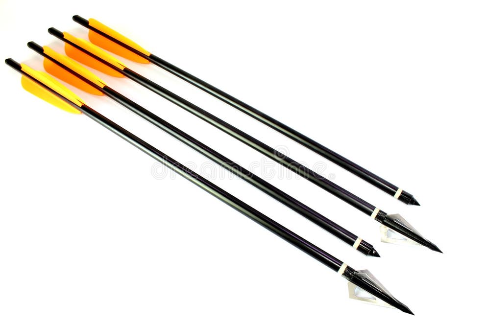 Flechas Con Diversas Puntas Imagen de archivo - Imagen de deporte ...