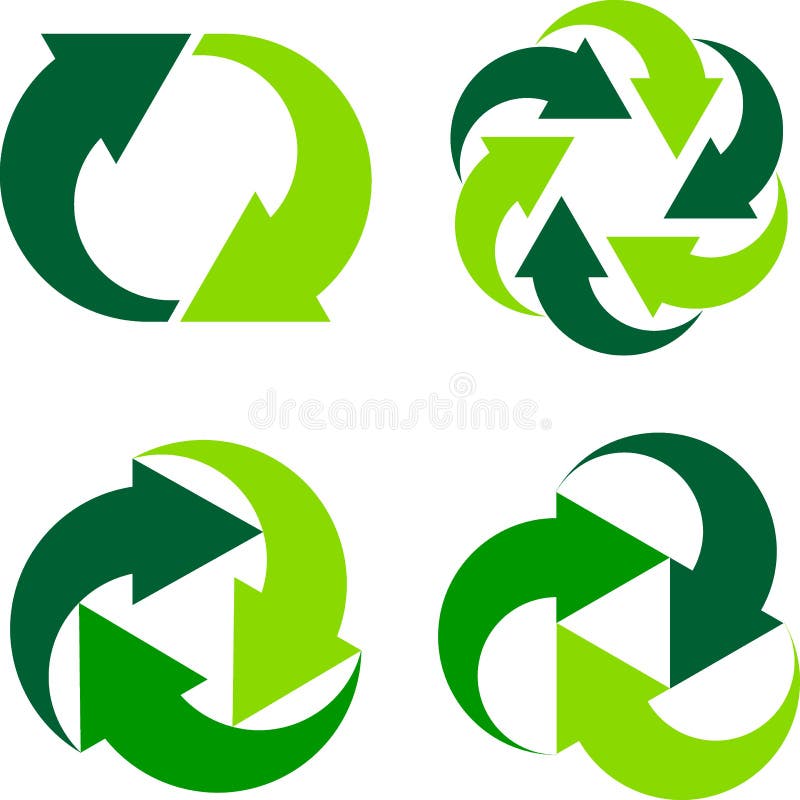 Flechas de ciclo ilustración del vector. Ilustración de grupo - 56234710