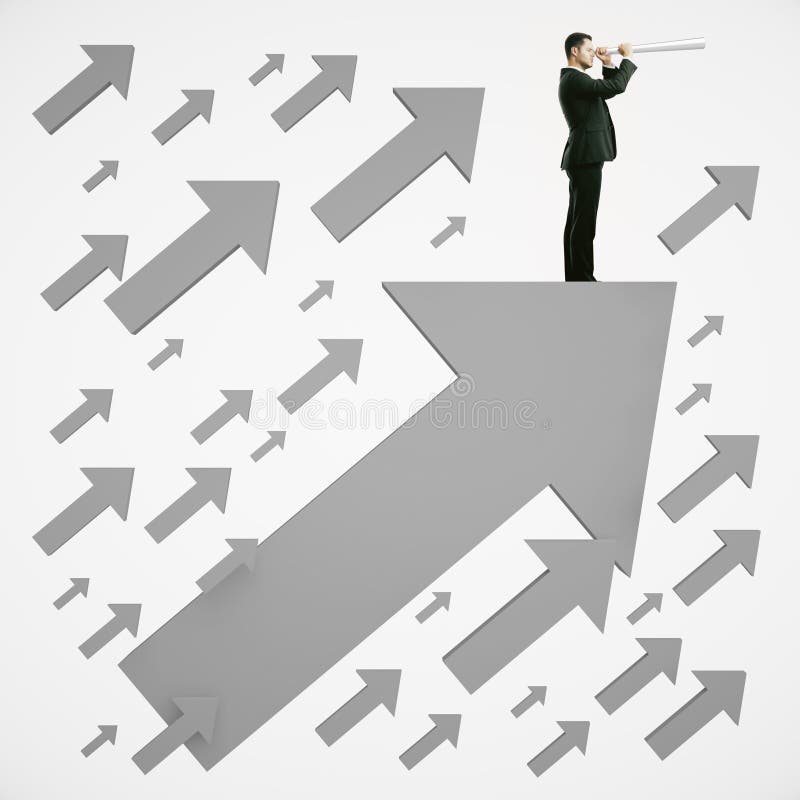 Flechas grises stock de ilustración. Ilustración de puntero - 6995131