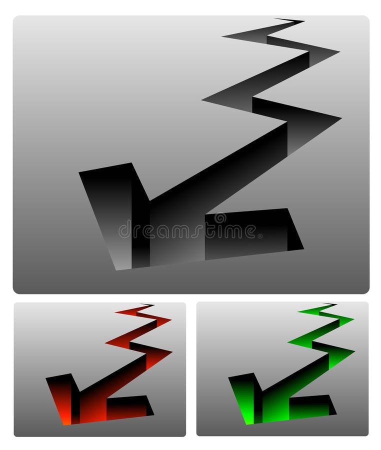 Zigzagueado Ilustraciones Stock, Vectores, Y Clipart – (12 ...