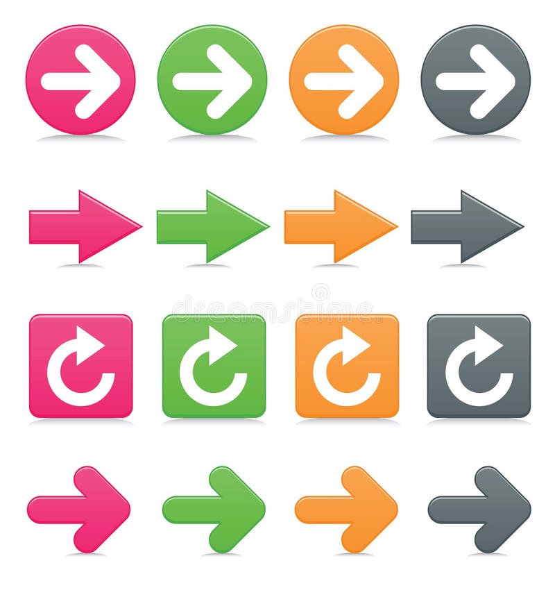 Flechas lisas ilustración del vector. Ilustración de flechas - 16997205