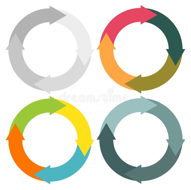 Flechas redondas fijadas ilustración del vector. Ilustración de ...