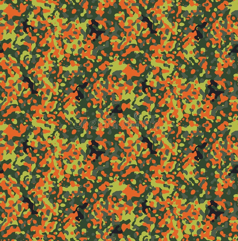 Flecktarn Style Camouflage Pattern Stock Vector - Illustration of ...