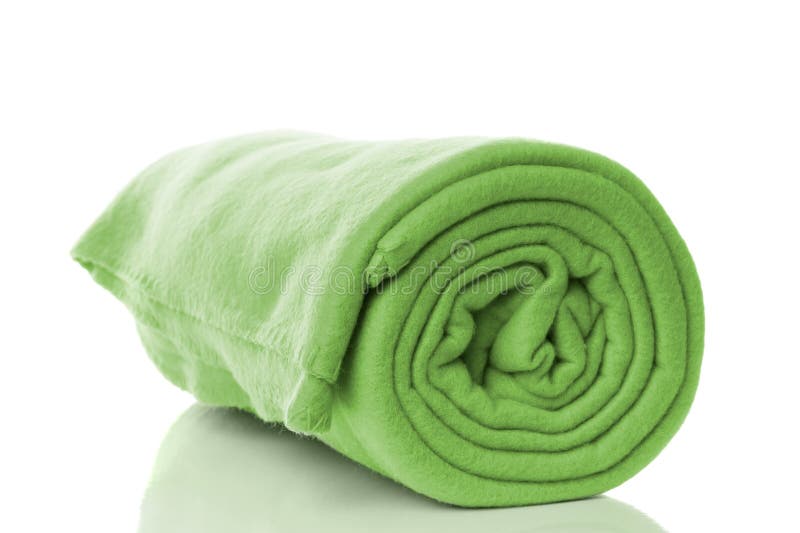 Fleece blanket stock photo. Image of roll, warm, bedding - 95195518