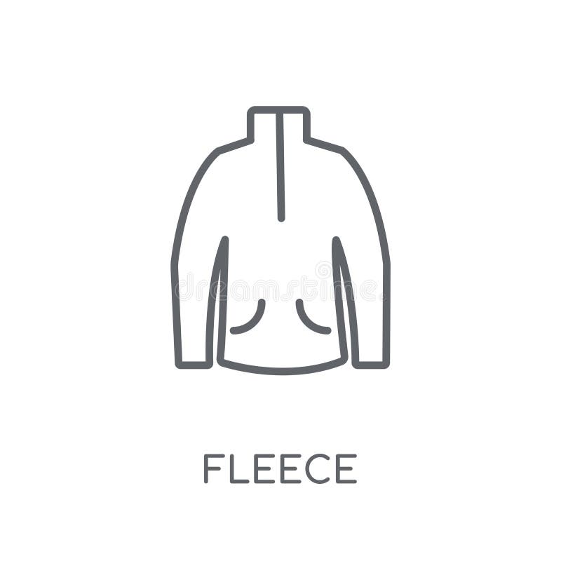 Outline Fleece Vector Icon. Isolated Black Simple Line Element ...