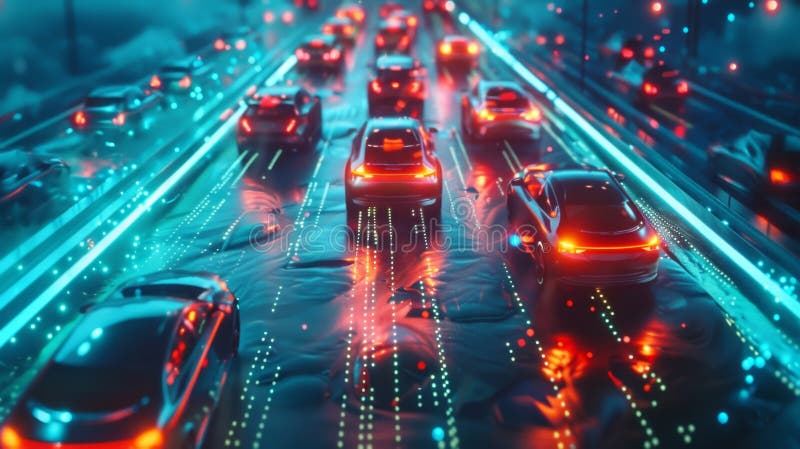 A Fleet of Autonomous Vehicles Communicating with Each Other through a ...