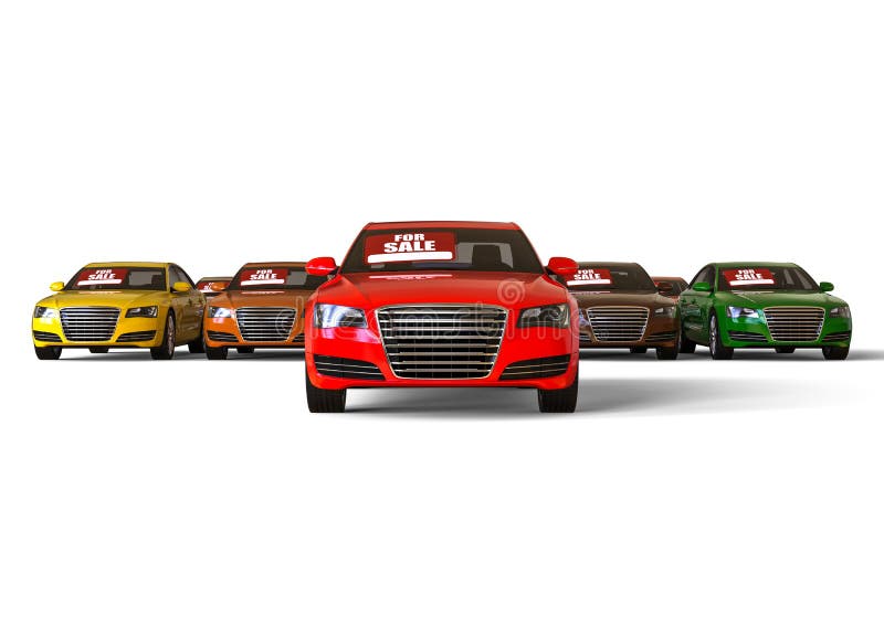 Fleet of car stock illustration. Illustration of coupe - 80753913