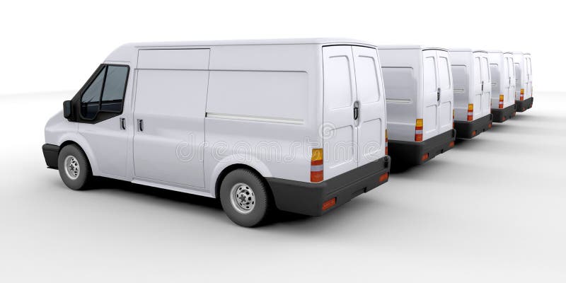 Plain white van stock photo. Image of european, unmarked - 3655496