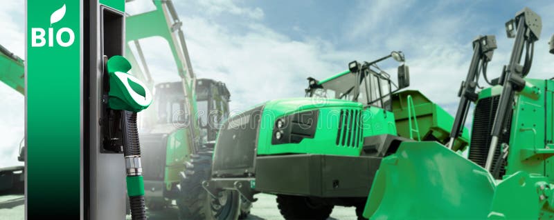 Fleet of Yellow Construction Machines. Stock Photo - Image of yellow ...