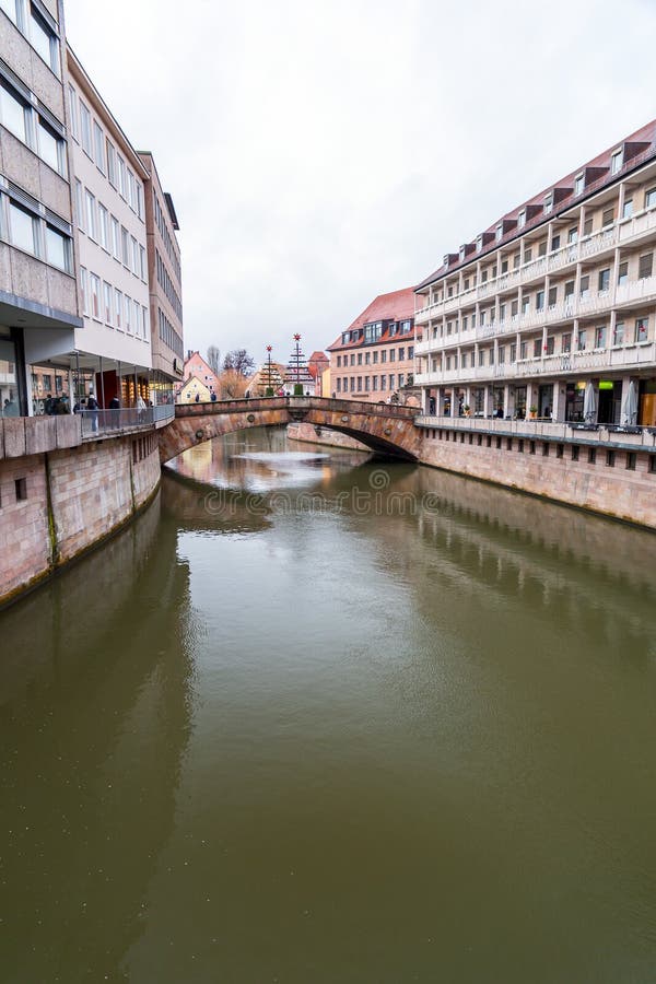 The Fleisch Bridge of the Pegnitz Bridge is a Renaissance Bridge Over ...