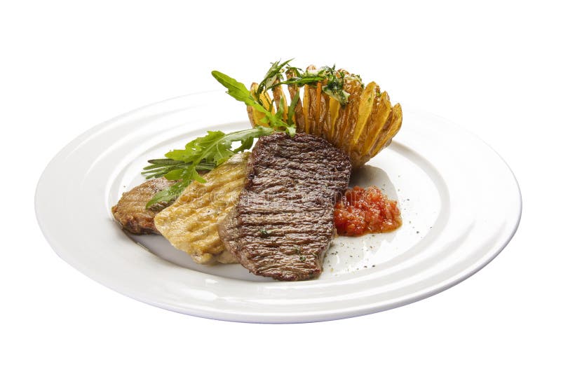 Fleisch Carne Ein Traditioneller Spanischer Teller Stockfoto - Bild von ...