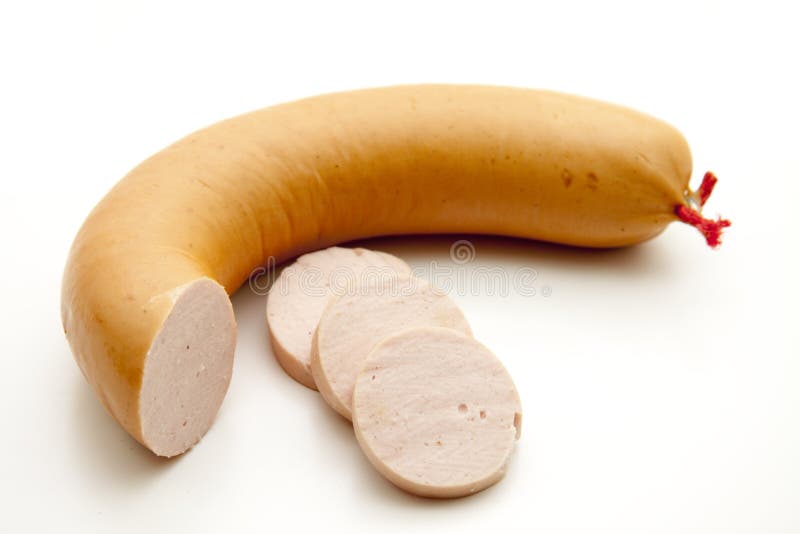 Fleischwurst Mit Salzbrezel Stockbild - Bild von salz, tomate: 19388031