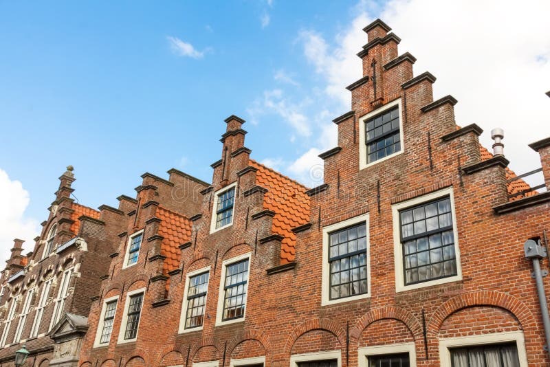 Flemish house architecture stock photo. Image of brick - 44629456