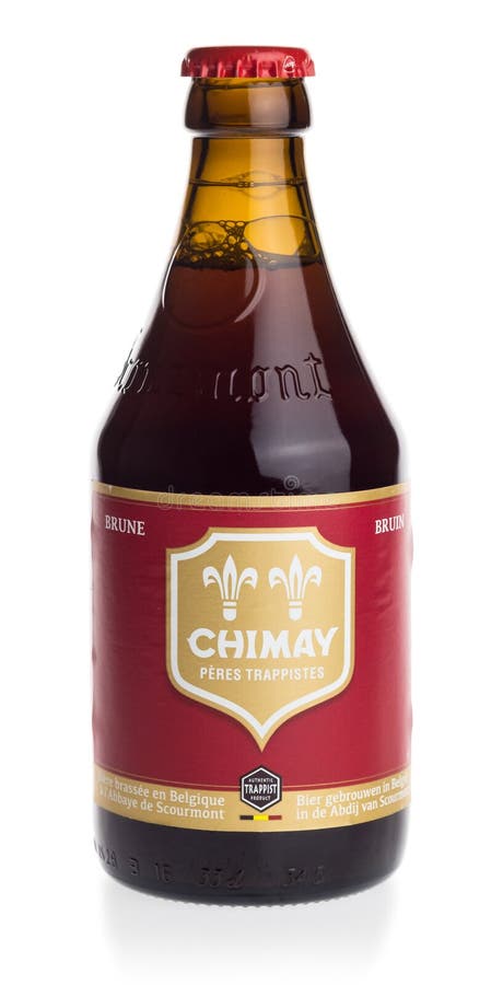 Fles Het Rode Bier Van Chimay Redactionele Stock Foto - Image of bruin ...