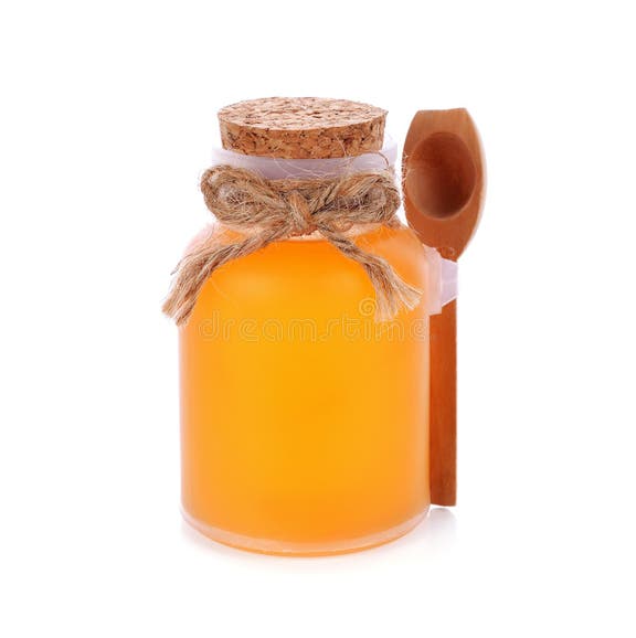 Fles honing stock afbeelding. Image of honing, eten, sinaasappel - 98070591