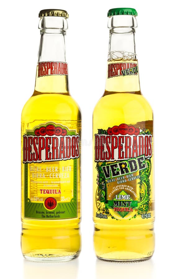 Fles Mexicaanse Desperado's Tequila En Verde-bier Redactionele Stock ...