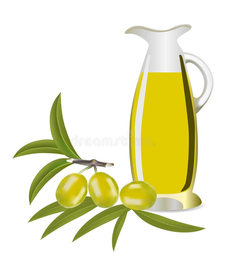 Olijfolie. vector illustratie. Illustration of olieachtig - 19181761