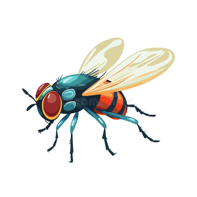Meat Fly Sarcophagidae Parasite Insect Pest Vector Stock Illustrations ...