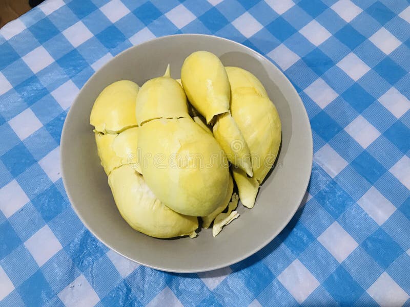 The Flesh of Monthong Durian. Stock Photo - Image of blur, outstanding ...