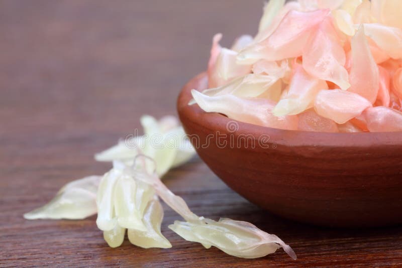 Flesh of Shaddock on a Brown Bowl Stock Image - Image of nutrition ...