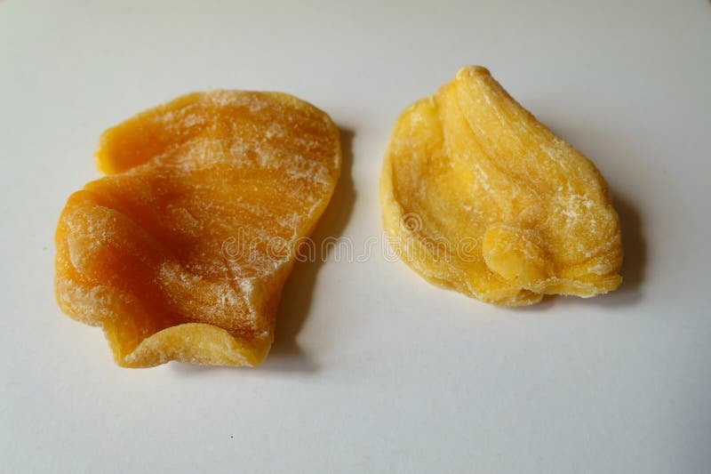 Fleshy Yellow Dried Jack Fruit (2 Items Stock Image - Image of objects ...