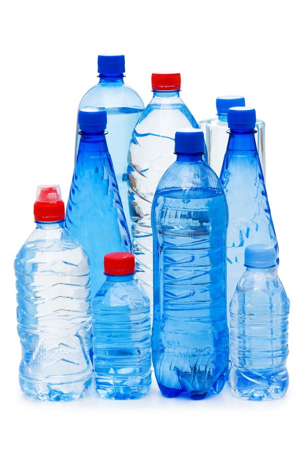 Plastic Fles. Lege Plastic Flessen Stock Afbeelding - Image of middelen ...