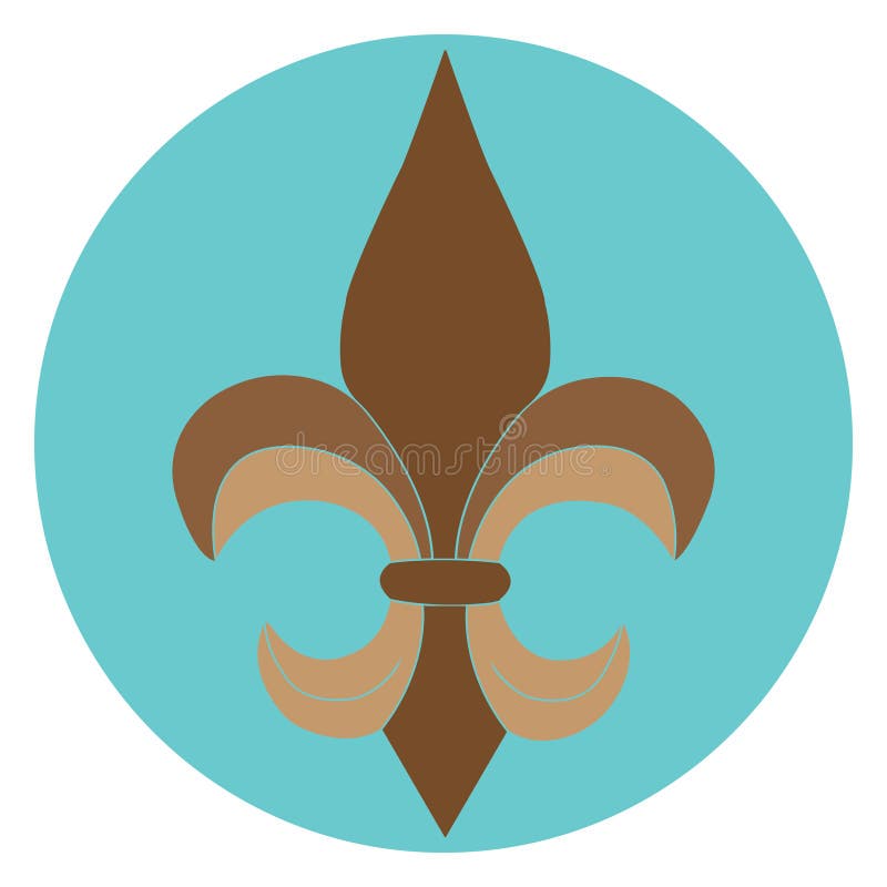Fleur de lis icon stock vector. Illustration of royal - 290498960