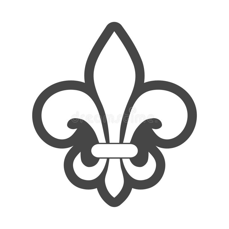 Fleur De Lis Symbol, Fransk Liljatecken, Fleur De Lis Logo Vektor ...