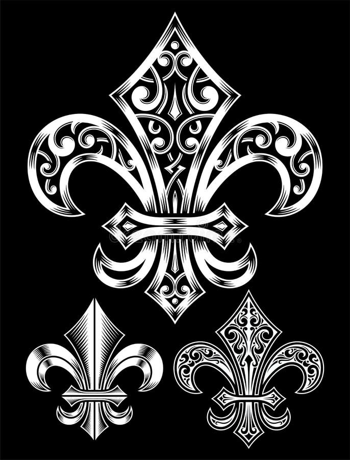 Flor de lis ilustración del vector. Ilustración de arte - 20937485