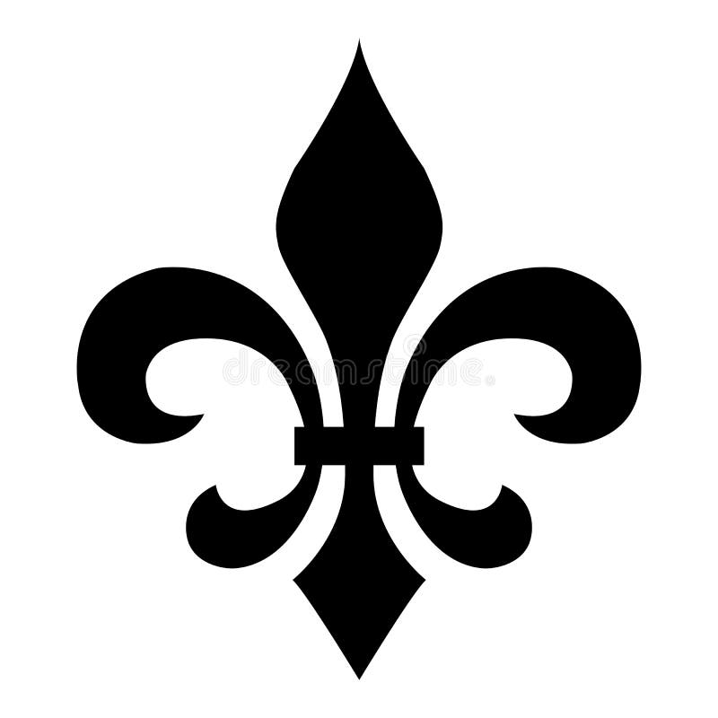 Fleur De Lis Symbol, Silhouette - Heraldic Symbol. Vector Illustration ... Fleur De Lis Symbol, Silhouette - Heraldic Symbol. Vector Illustration ...