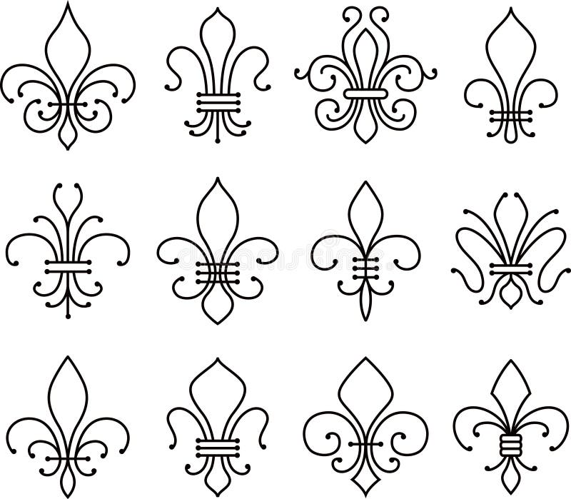 Fleur Symbol Stock Illustrations – 5,021 Fleur Symbol Stock ...