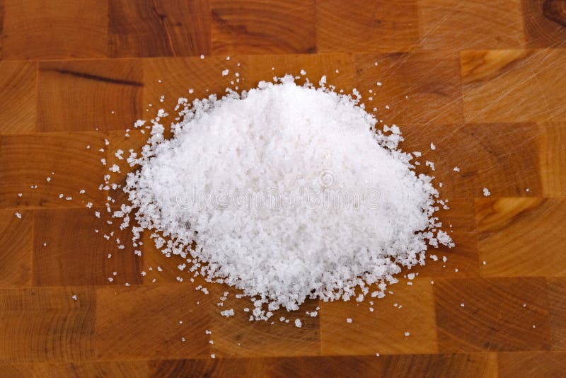 Fleur De Sel, White Sea Salt Crystals Stock Photo - Image of cooking ...