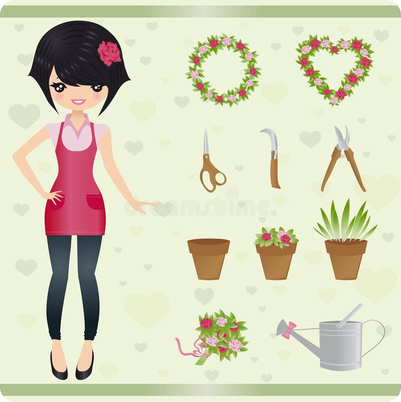 Fleuriste Stock Illustrations, Vecteurs, & Clipart – (117,376 Stock ...
