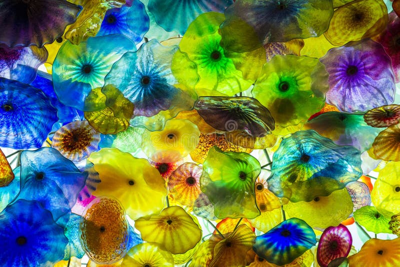 Fleurs En Verre De Bellagio Photo stock éditorial - Image du hôtel ...