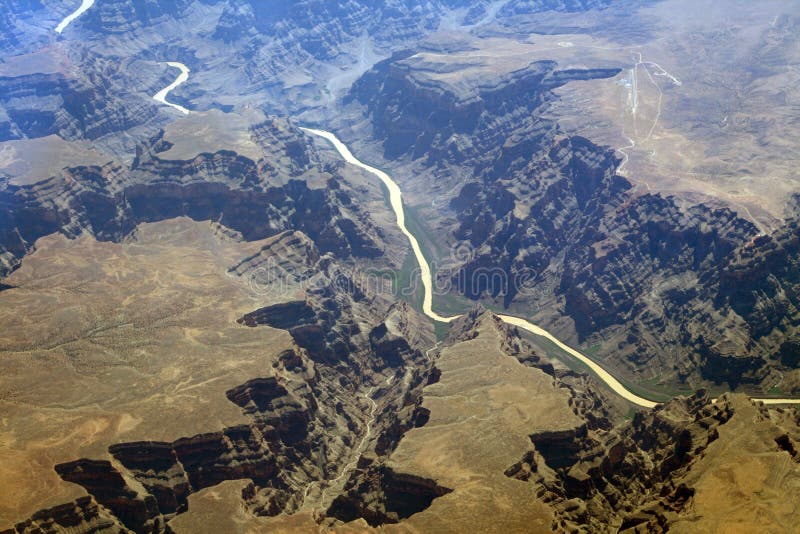 Fleuve Colorado En Gorge Grande Photo stock - Image du montagne ...