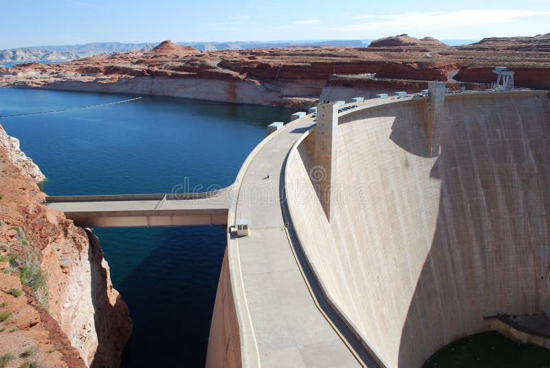 Barrage Sur Le Fleuve Colorado Image stock - Image of construction ...