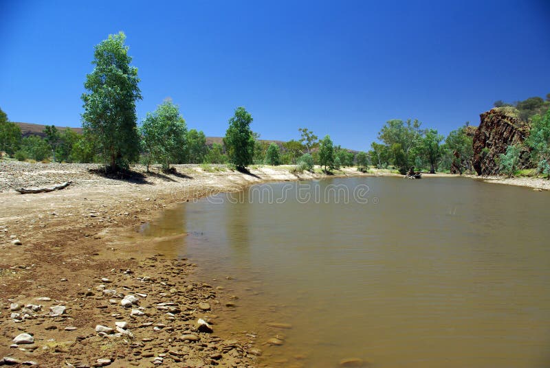 Fleuve de Finke, Australie photo stock. Image du fleuve - 11613300