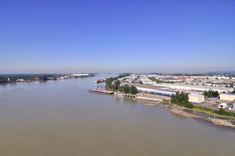 Fleuve de Fraser photo stock. Image du bleu, horizontal - 27829902