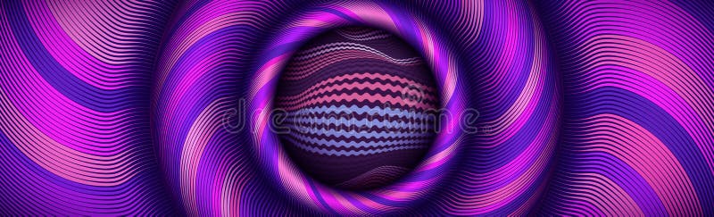 Flex Illustration Vector Background. Curve Art and Warp Pattern ...