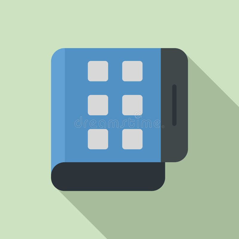 Flex Screen Fold Icon, Flat Style Stock Vector - Illustration of ...