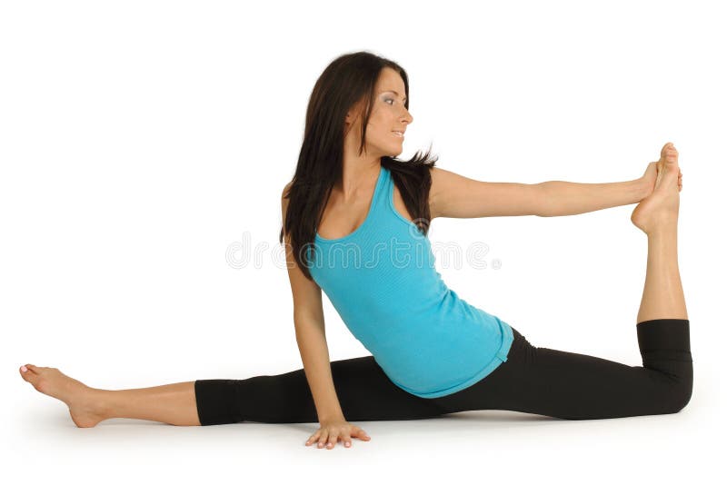 Jonge, Aantrekkelijke Vrouwen Die Hun Flexibiliteit Tonen Stock ...