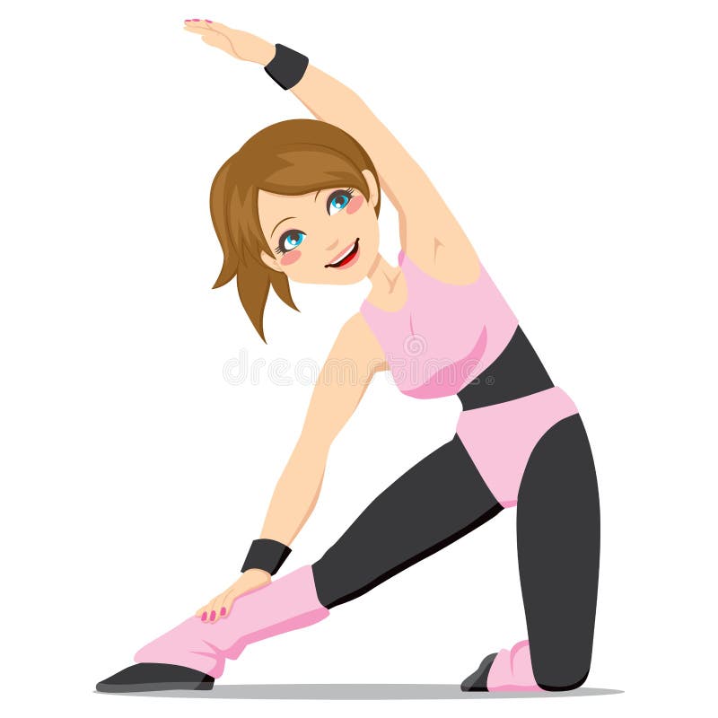 Flexibility Exercise stock vector. Illustration of girl - 19436941