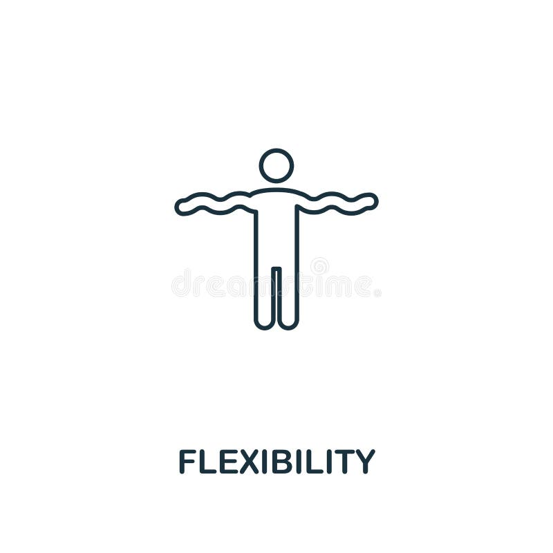 Flexibility Icon. Thin Outline CreativeFlexibility Design from Soft ...