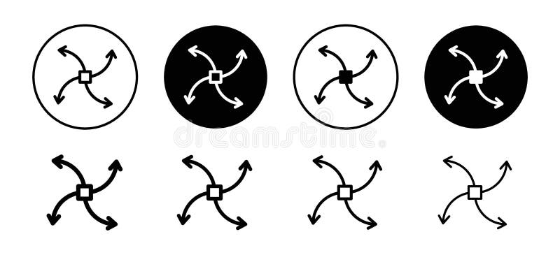 Flexibility or Agility Icon. Agile and Directional Leap Flow Symbol ...