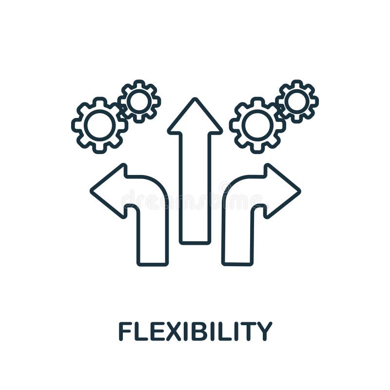 Flexibility Line Icon. Monochrome Simple Flexibility Outline Icon for ...