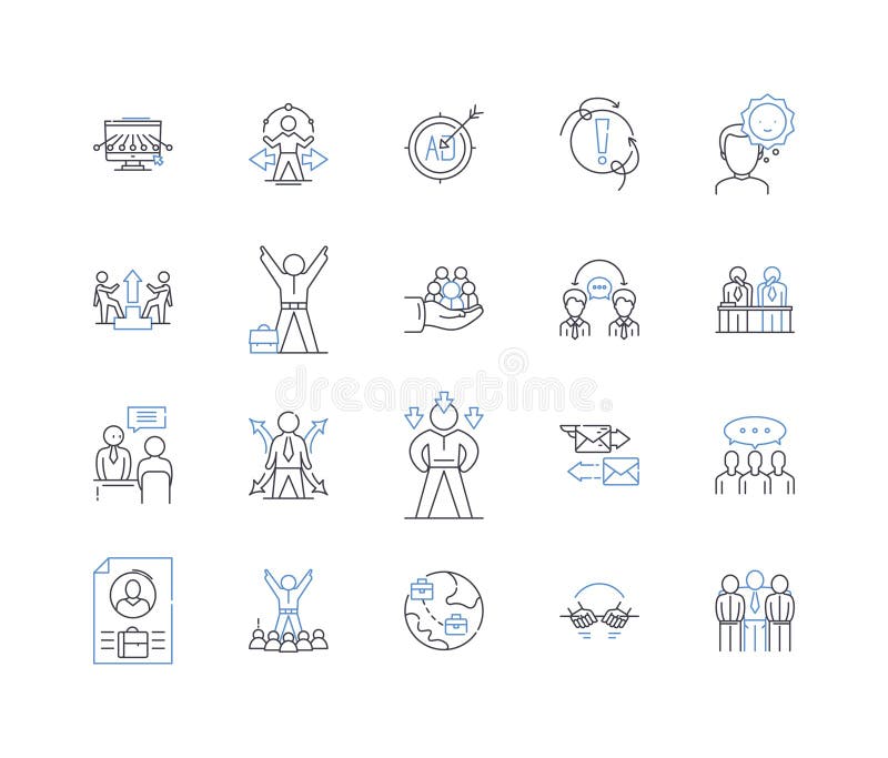 Flexibility Line Icons Collection. Resilience, Adaptability, Suppleness ...