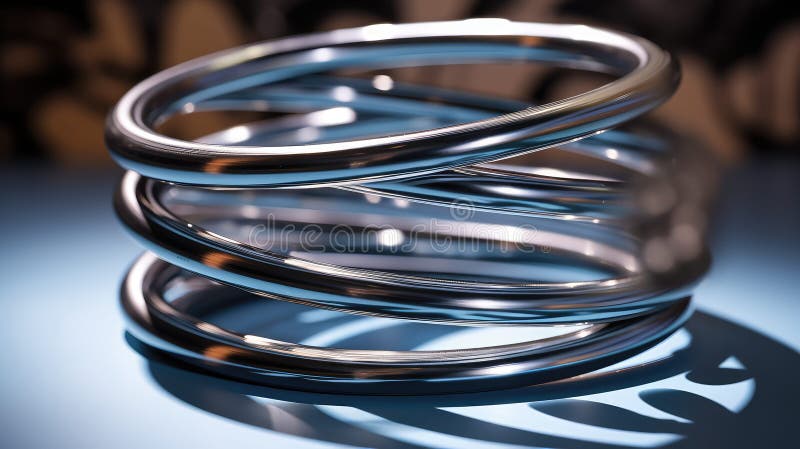 Flexibility spring coil stock illustration. Illustration of helical ...