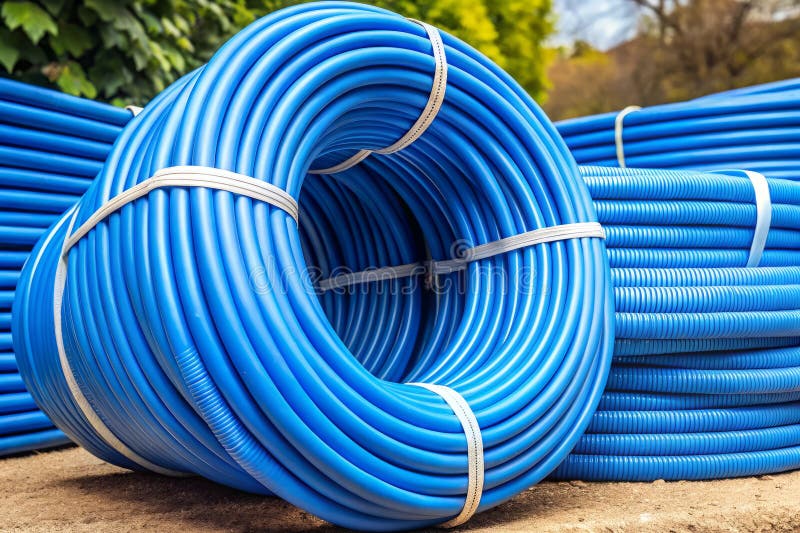 Durable Blue Polyethylene Pipe Seamless Indoor and Outdoor Piping ...
