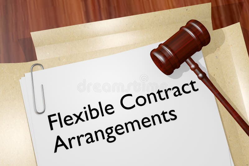Flexible Contract Arrangements Concept Stock Image - Image of months, work: 394665793