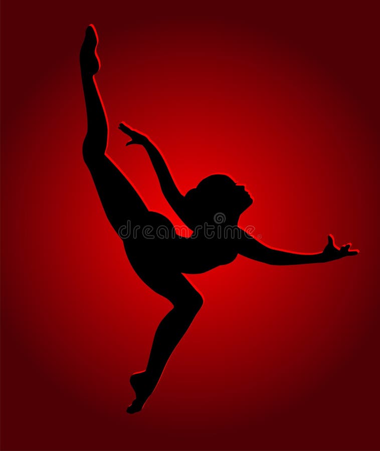 Flexible dancing girl stock vector. Illustration of nightclub - 34989226